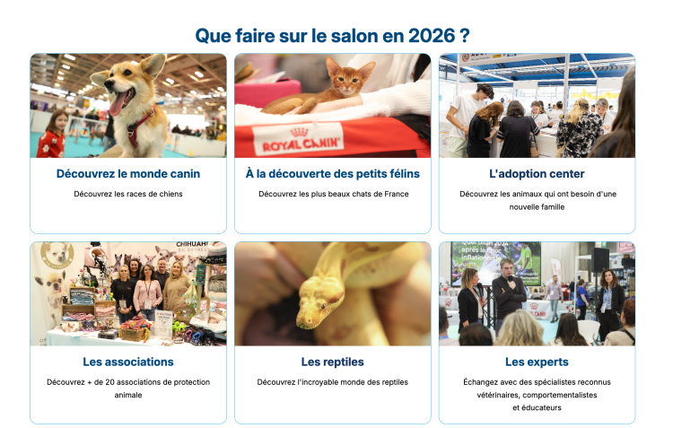 Paris Animal Show : le grand rendez-vous des amoureux des animaux à Paris